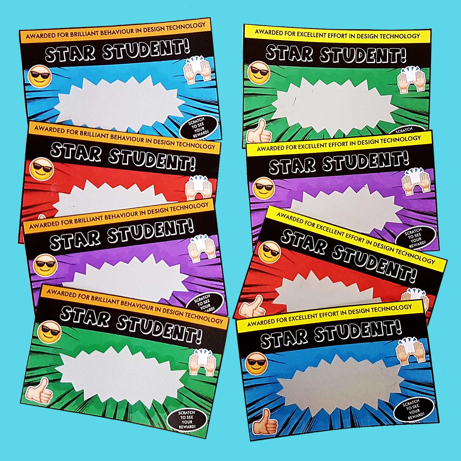 Star Student Scratch Cards