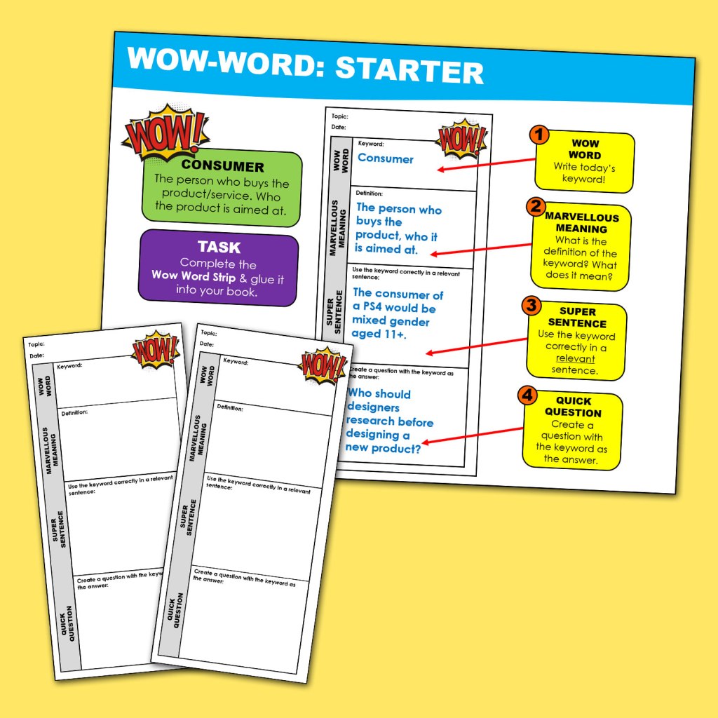 Wow-Word Strips