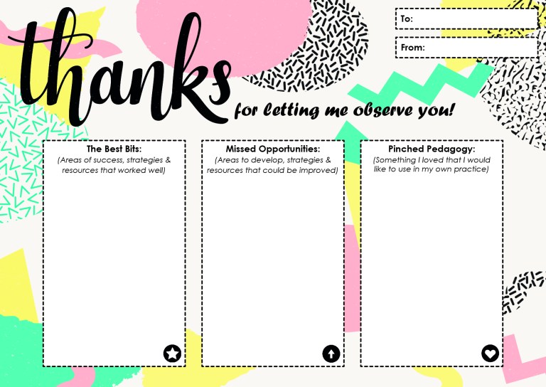 Observation Postcard